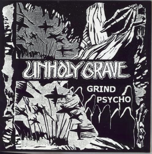 Unholy Grave Split 12" - Gold Vinyl Belgian vinyl LP album (LP record) (837544)